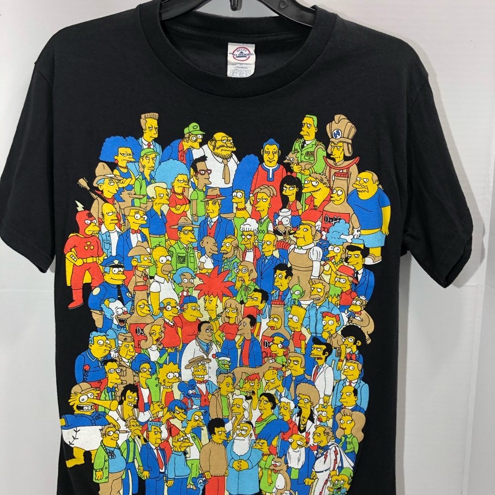 Rare The Simpsons Character Collage 2007 Tee - Gem